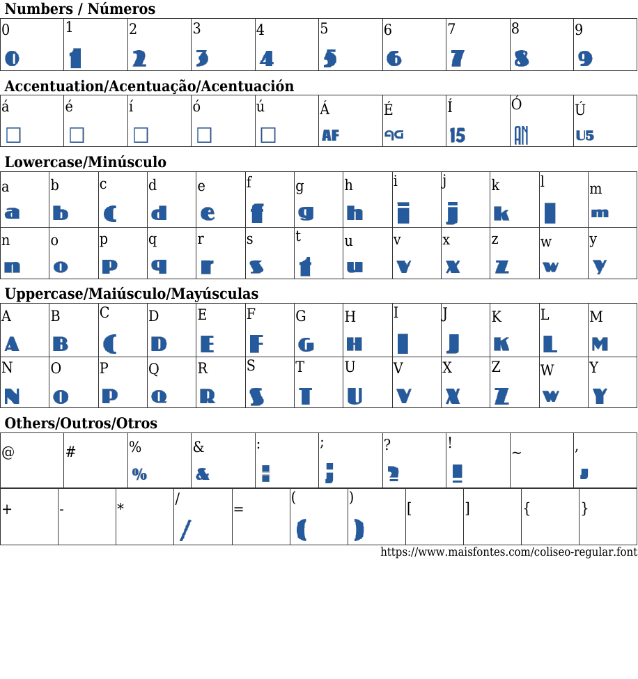Coliseo Regular: Free Font Download | MaisFontes