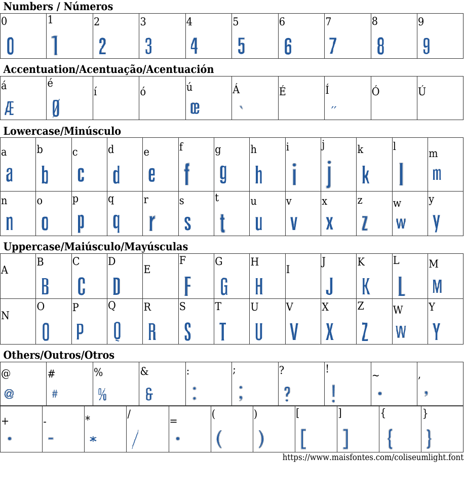 Coliseum Condensed Light: Baixar Fonte Grátis | MaisFontes