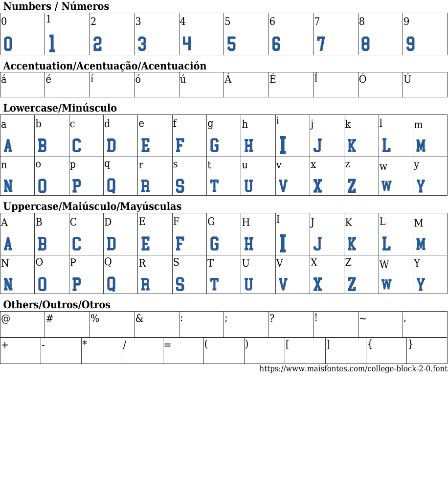 College Block 2.0: Free Font Download | MaisFontes
