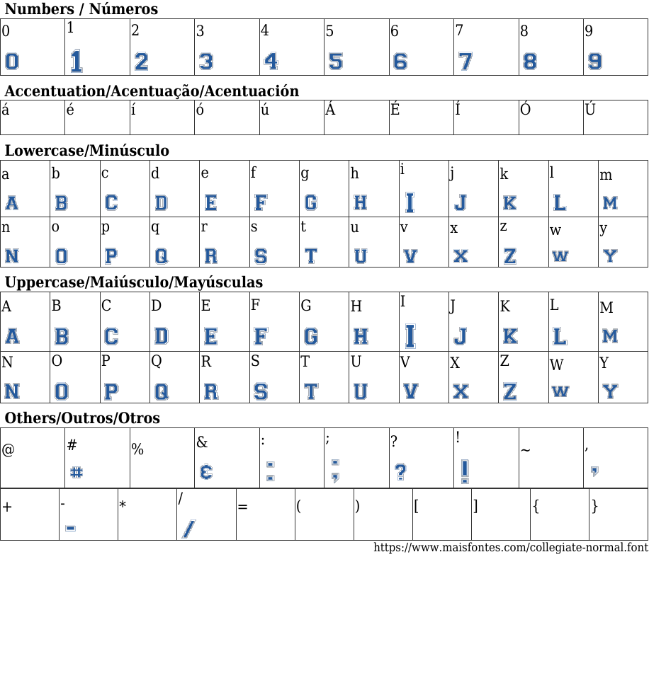 Collegiate FLF Normal: Free Font Download | MaisFontes