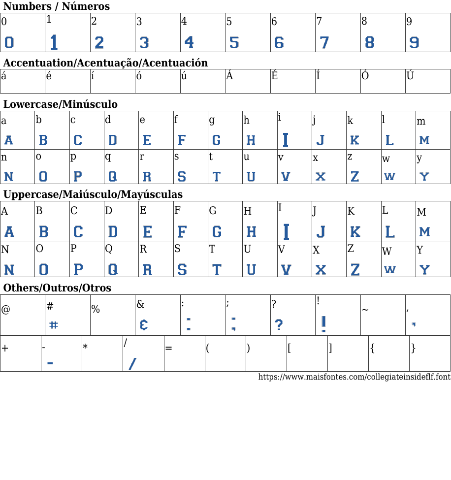 Collegiate FLF Inside: Free Font Download | MaisFontes
