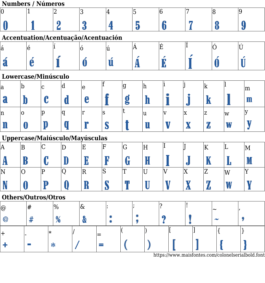 Colonel Serial Bold: Download Free Font | MaisFontes