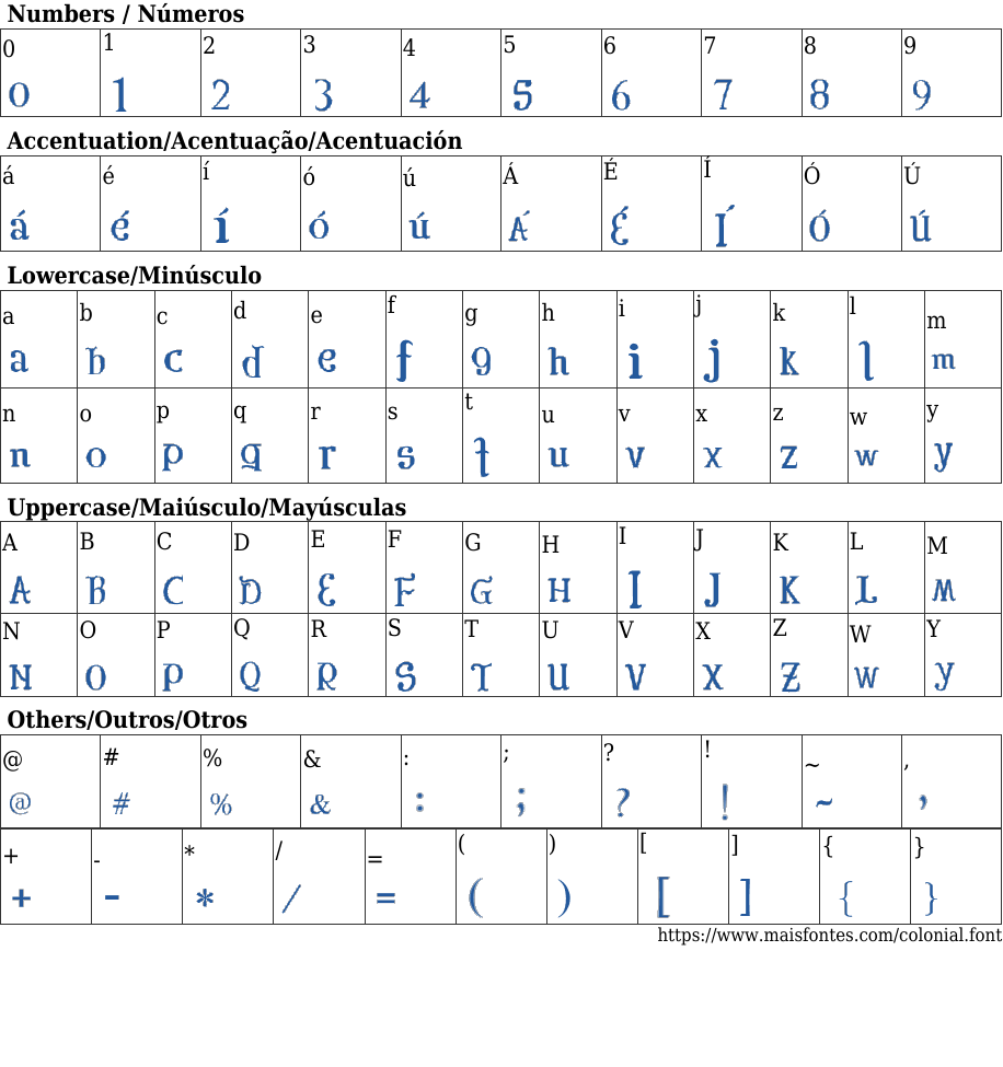 Colonial Font: Free Download | MaisFontes
