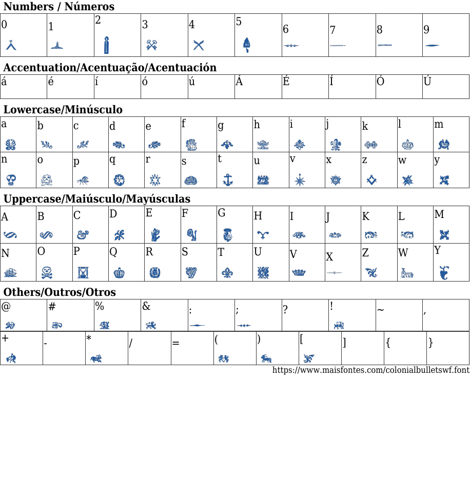 Colonial Bullets WF: Baixar Fonte Grátis | MaisFontes