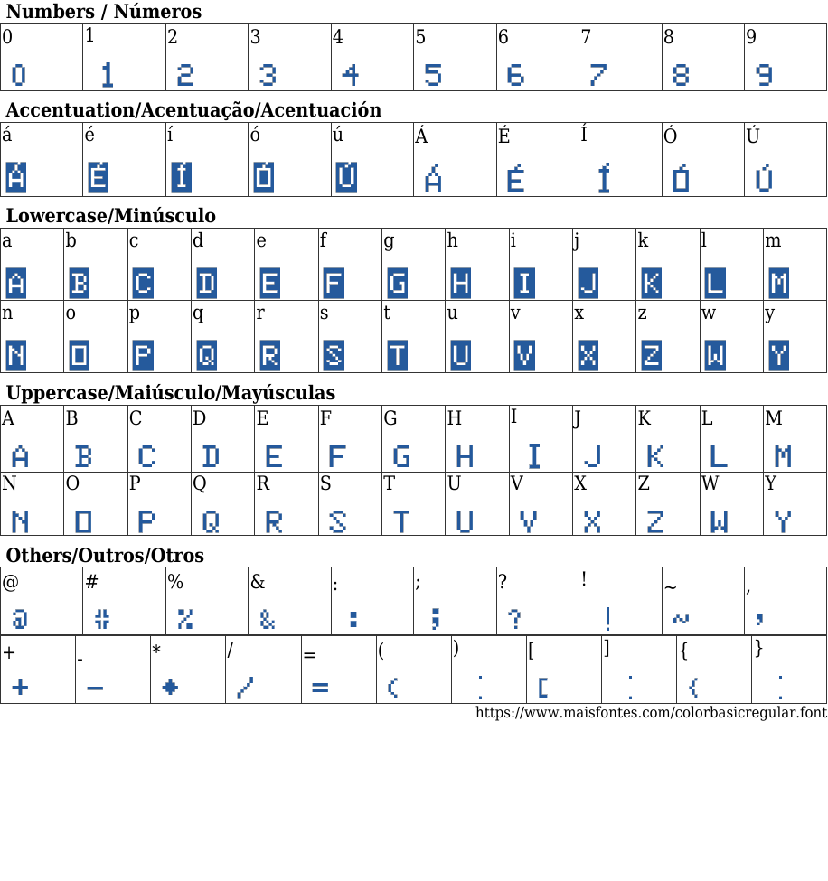 Color Basic Regular: Free Font Download | MaisFontes