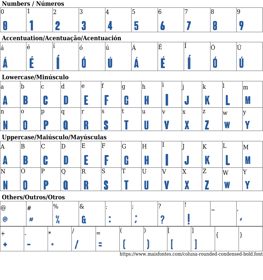 Coluna Rounded Condensed Bold: Free Font Download | MaisFontes