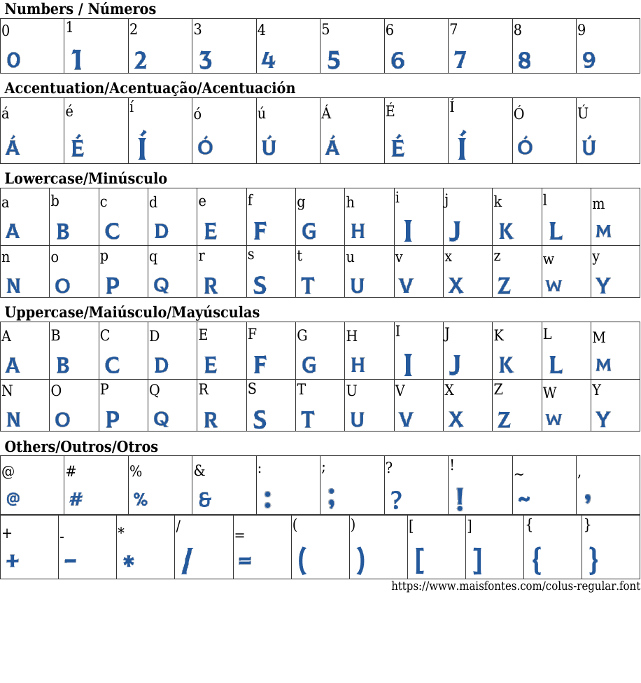 Colus Regular: Free Font Download | MaisFontes