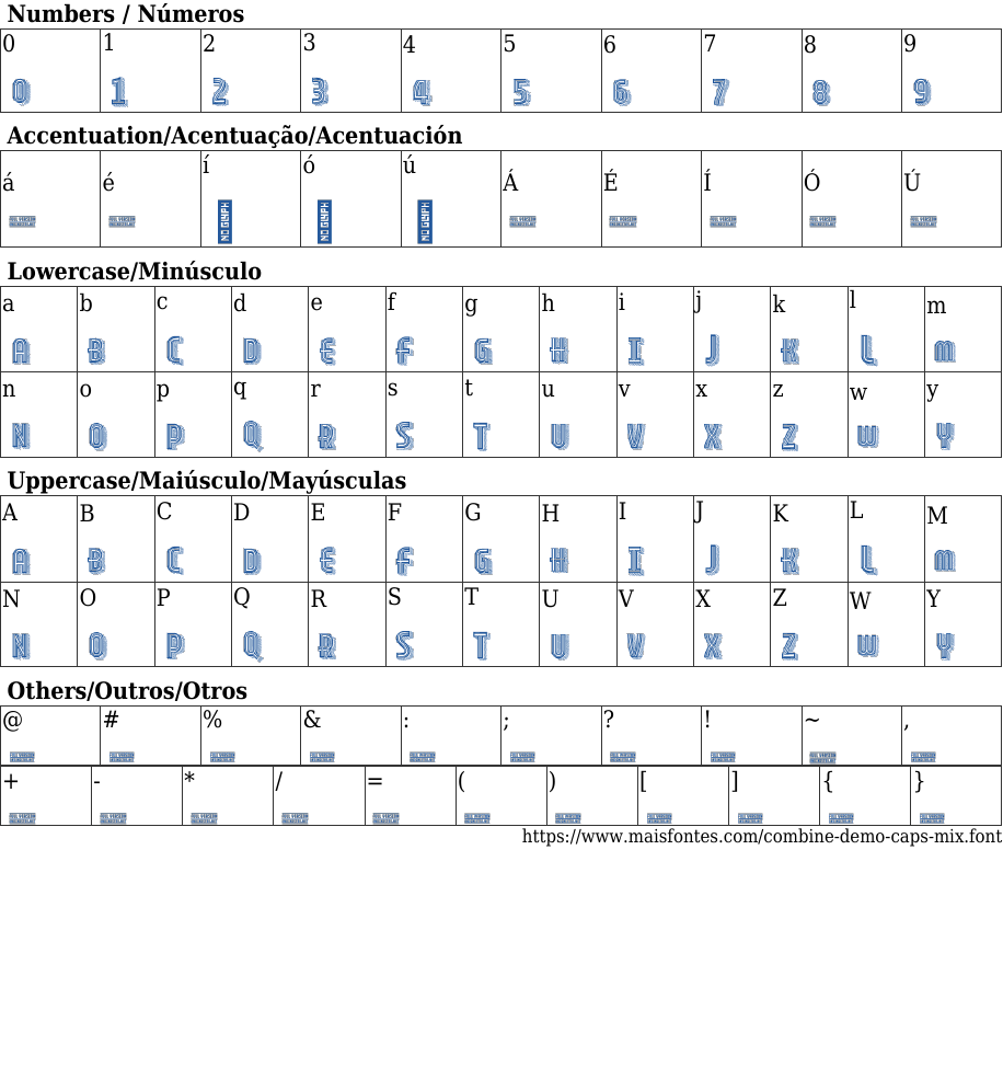 Combine Caps Mix Light: Free Font Download | MaisFontes