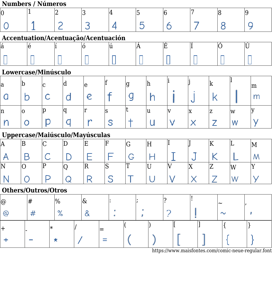 Comic Neue Regular: Baixar Fonte Grátis | MaisFontes