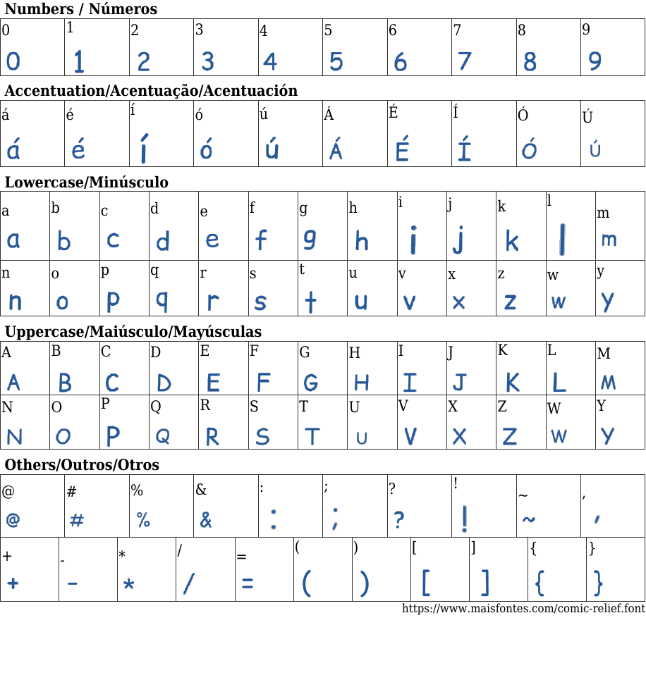 Comic Relief Font: Free Download | MaisFontes