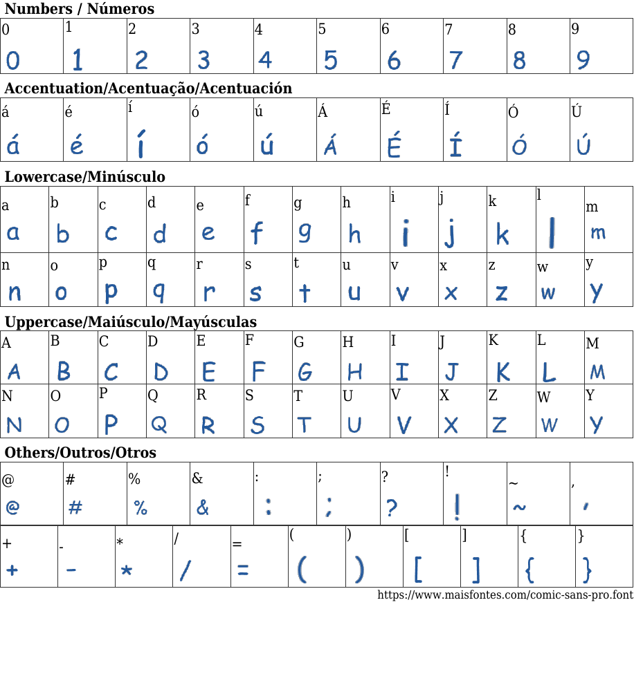 Comic Sans Pro：免费字体下载 | MaisFontes