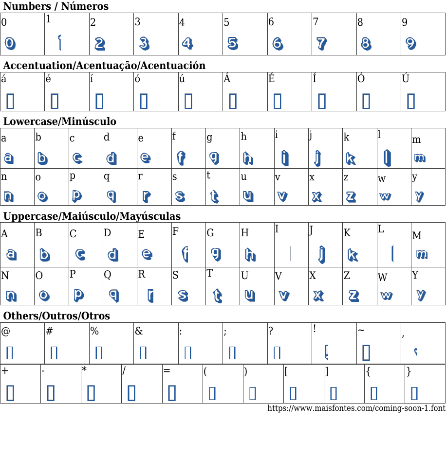 Coming Soon Outline Font: Free Download | MaisFontes