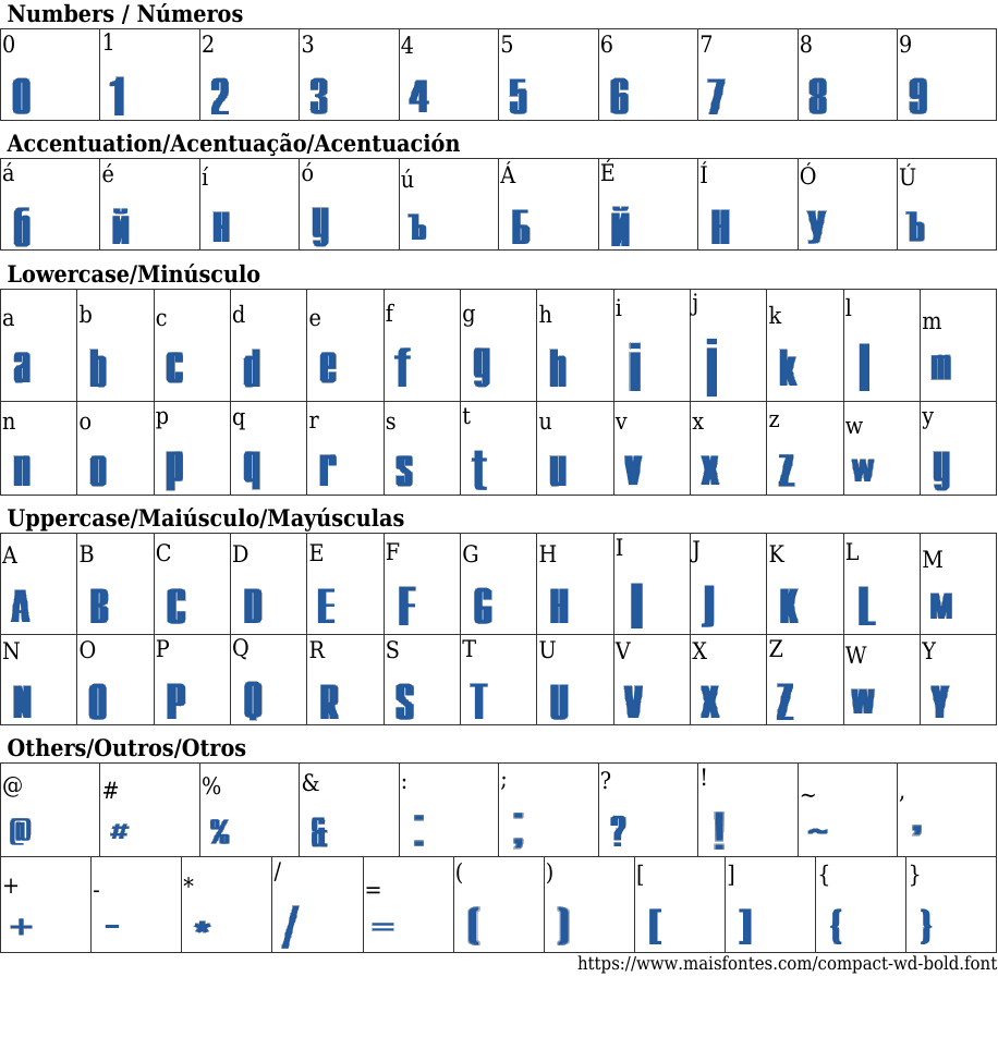 Compact Wd Bold：免费字体下载 | MaisFontes