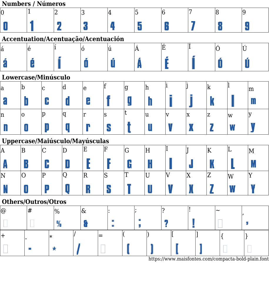 Compacta Plain Bold: Baixar Fonte Grátis | MaisFontes