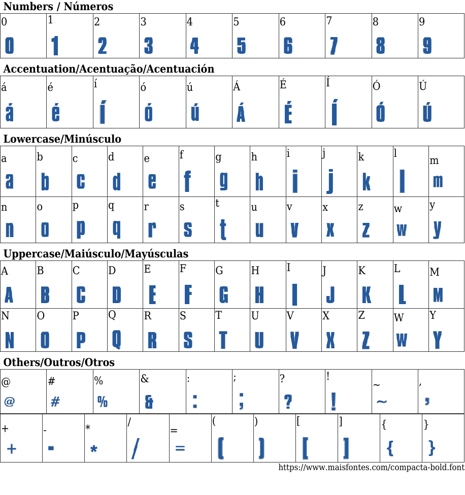 Compacta Bold: Download Free Font | MaisFontes