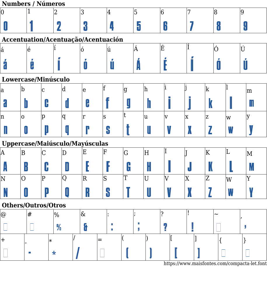 Compacta LET: Descargar Fuente Gratis | MaisFontes
