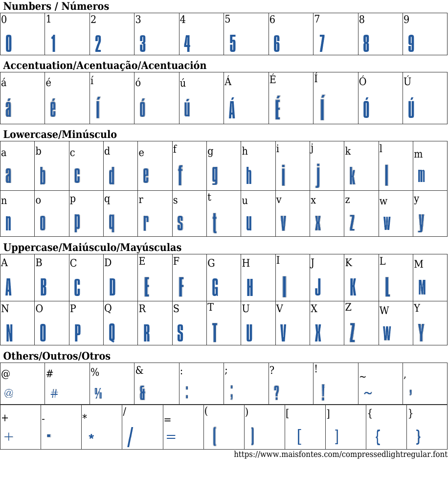 Compressed Light Regular: Free Font Download | MaisFontes