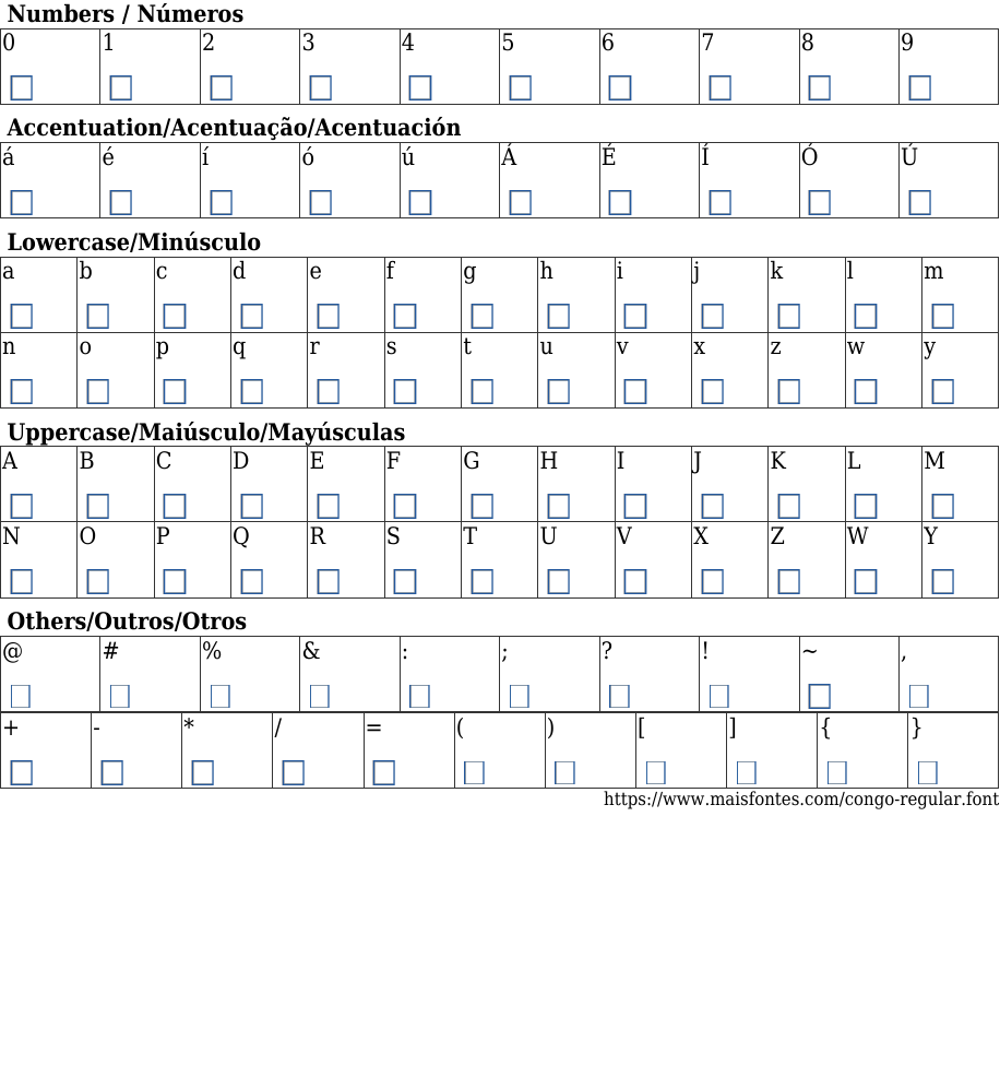 CONGO Regular: Free Font Download | MaisFontes