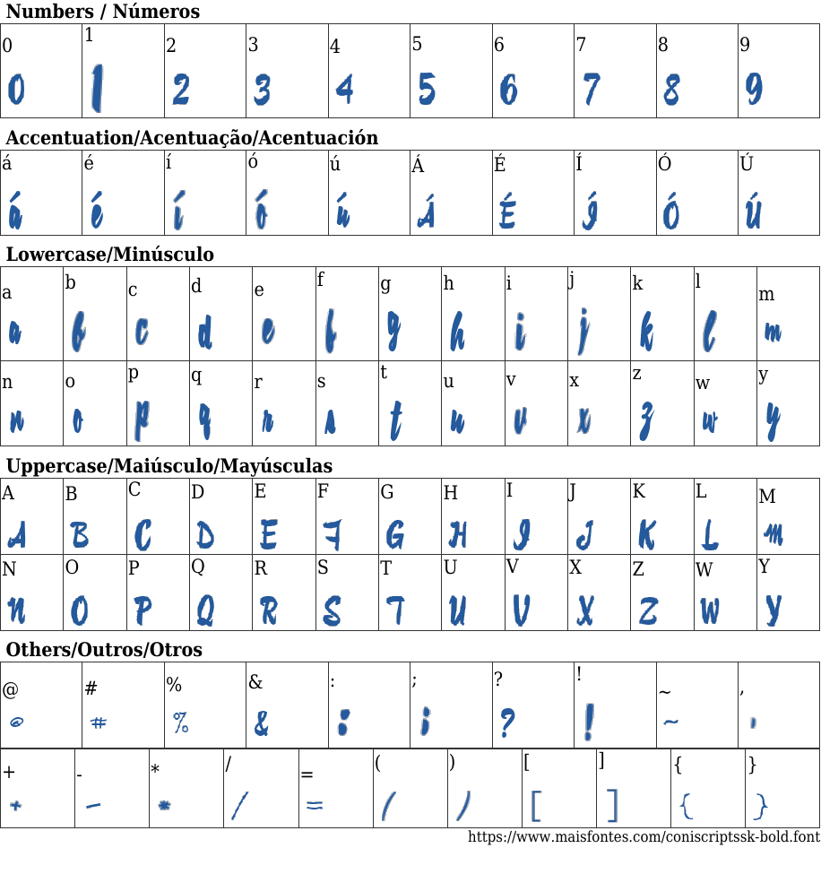 ConiScriptSSK Bold: Baixar Fonte Grátis | MaisFontes