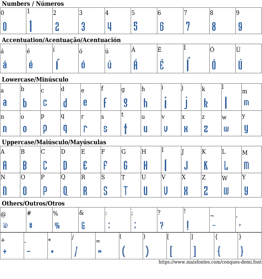 Conques Demi: Baixar Fonte Grátis | MaisFontes