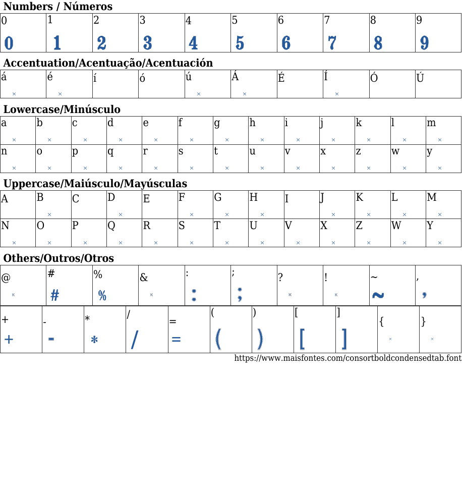 Consort Bold Condensed Tab Font: Free Download | MaisFontes