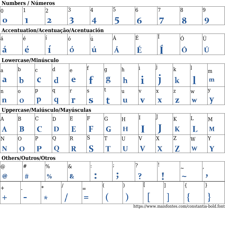 Constantia Bold: Download Free Font | MaisFontes