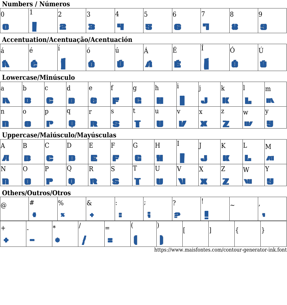 Contour Generator Ink: Free Font Download | MaisFontes