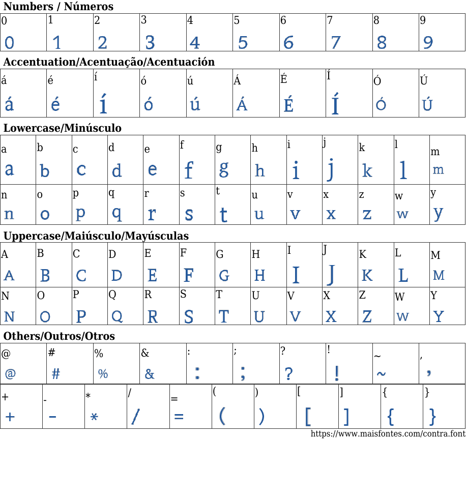 Contra: Free Font Download | MaisFontes
