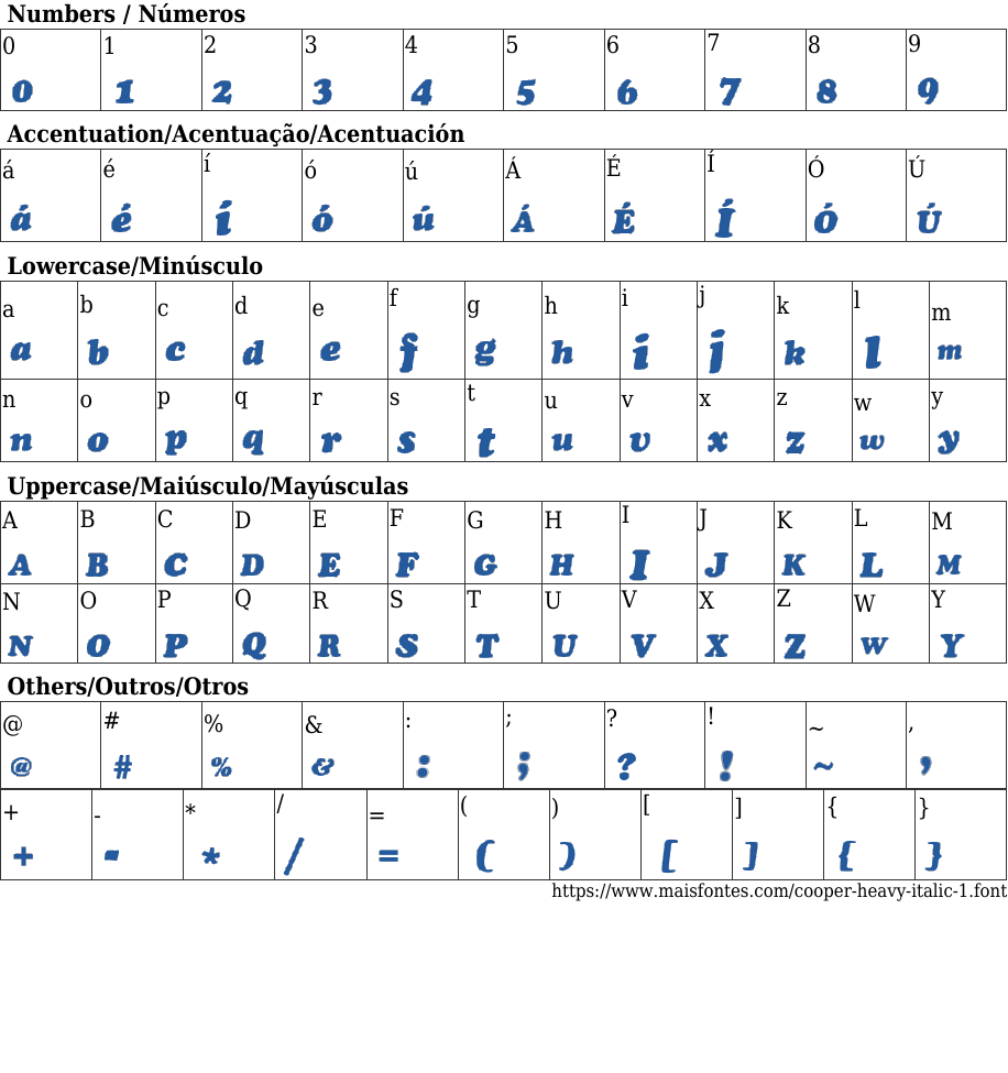 Cooper Heavy Italic: Free Font Download | MaisFontes