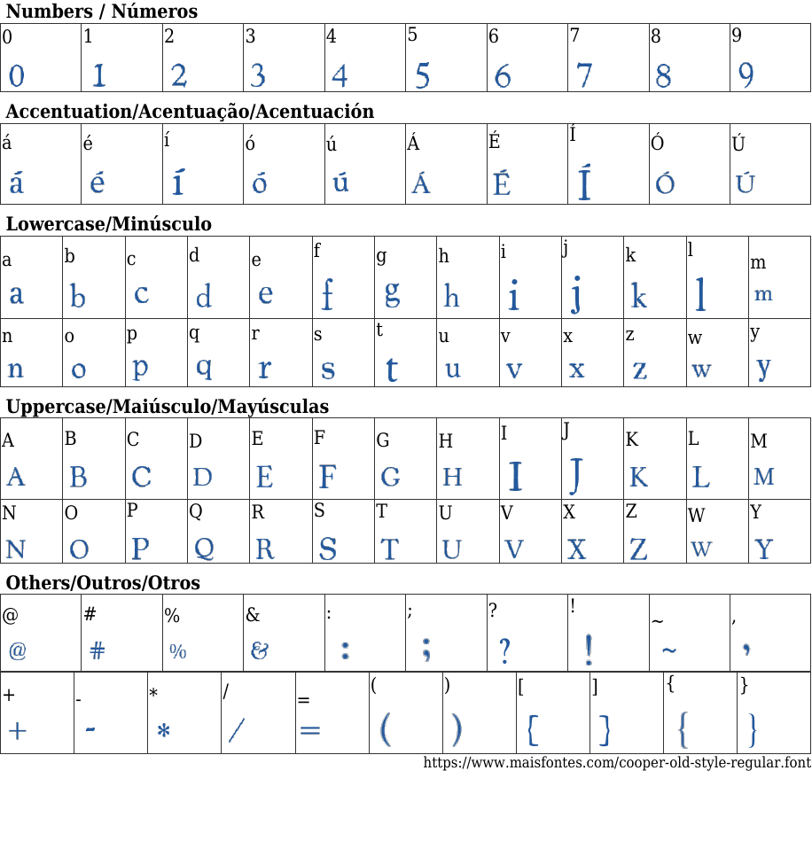 Cooper OldStyle Regular Font: Free Download | MaisFontes