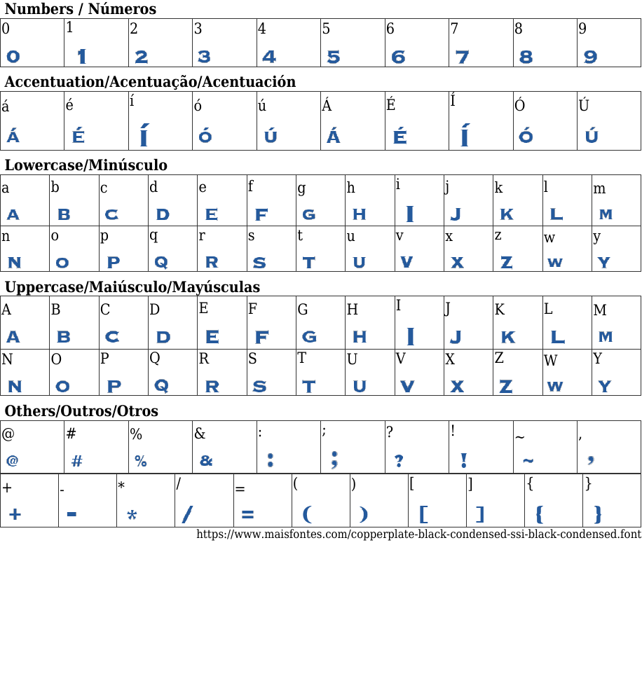 Copperplate Black Condensed SSi: Free Font Download | MaisFontes