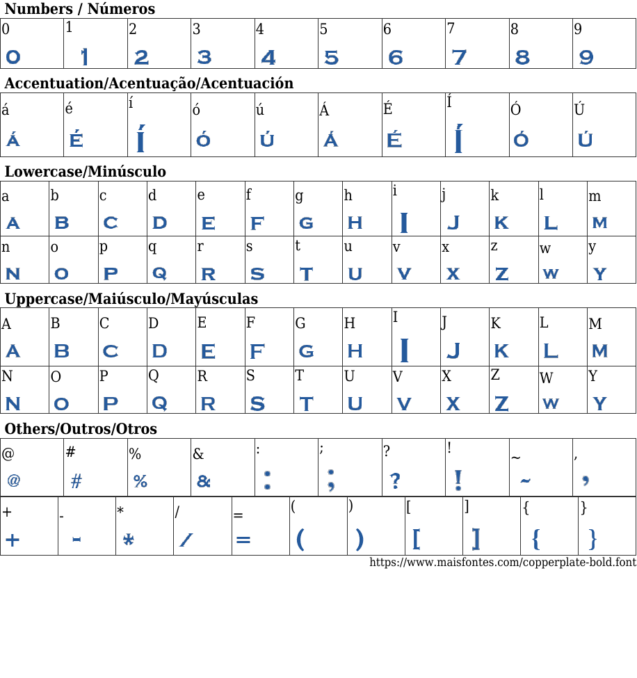 Copperplate Bold: Download Free Font | MaisFontes