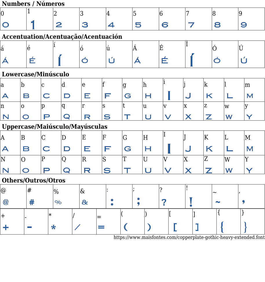 Copperplate Gothic Heavy Extended: Free Font Download | MaisFontes