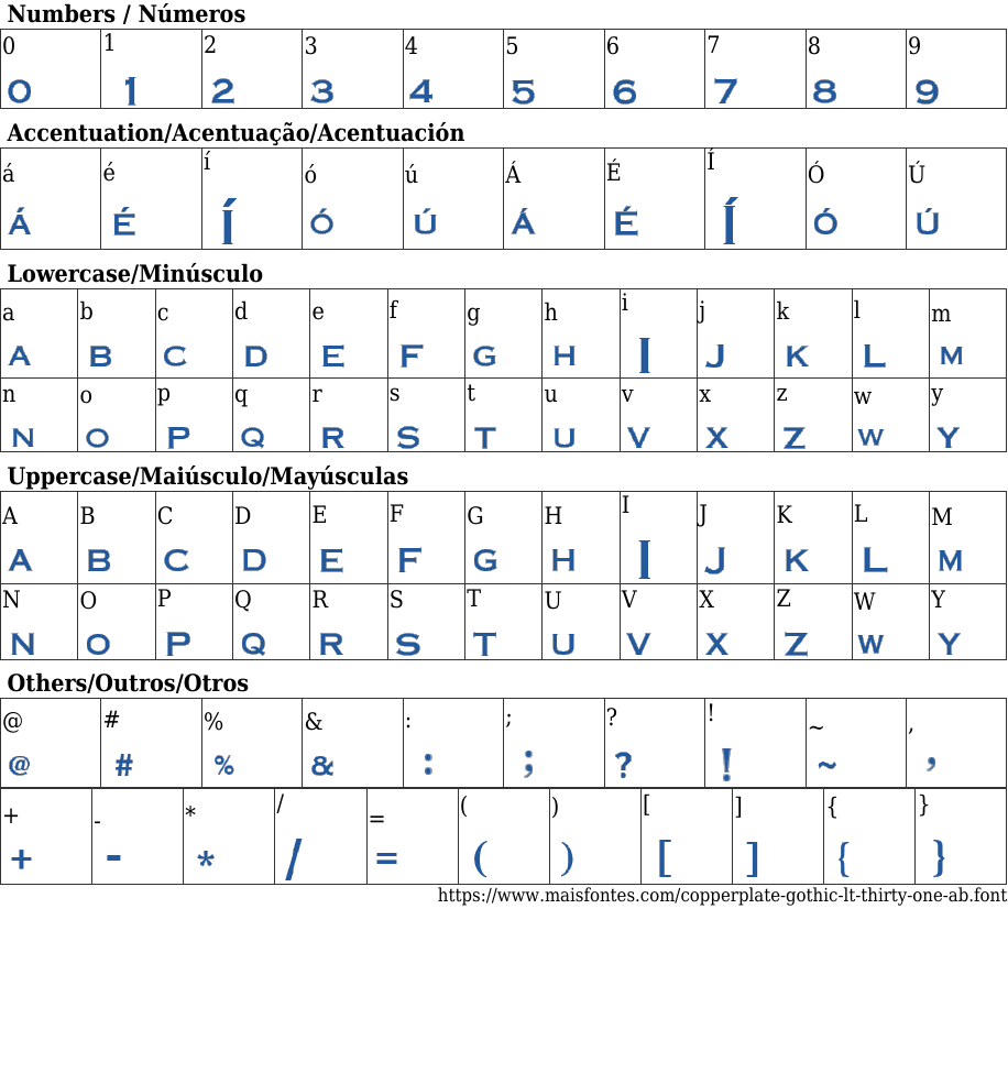 Copperplate Gothic LT Thirty One AB Font: Free Download | MaisFontes