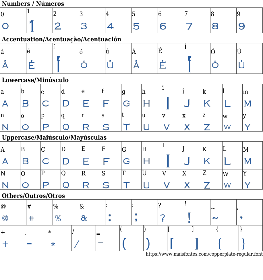 Copperplate Regular Font: Free Download | MaisFontes