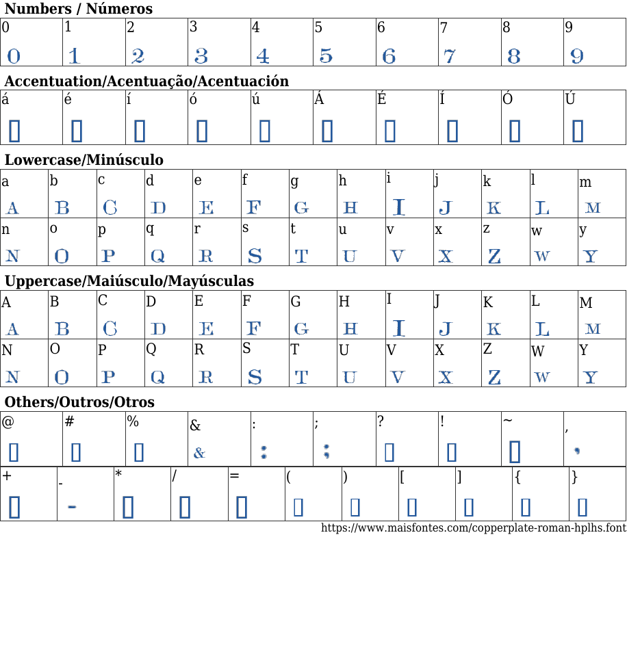 Copperplate Roman HPLHS: Free Font Download | MaisFontes