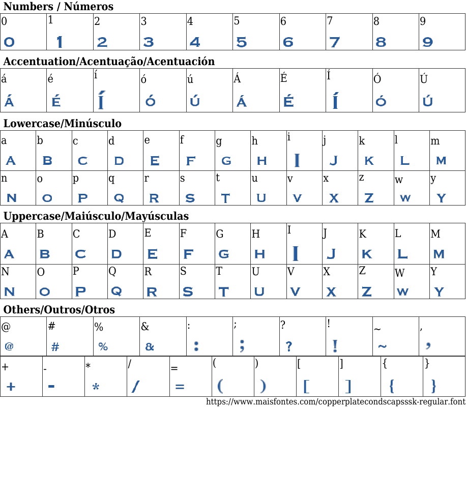 Copperplate Condensed SCaps SSK Font: Free Download | MaisFontes