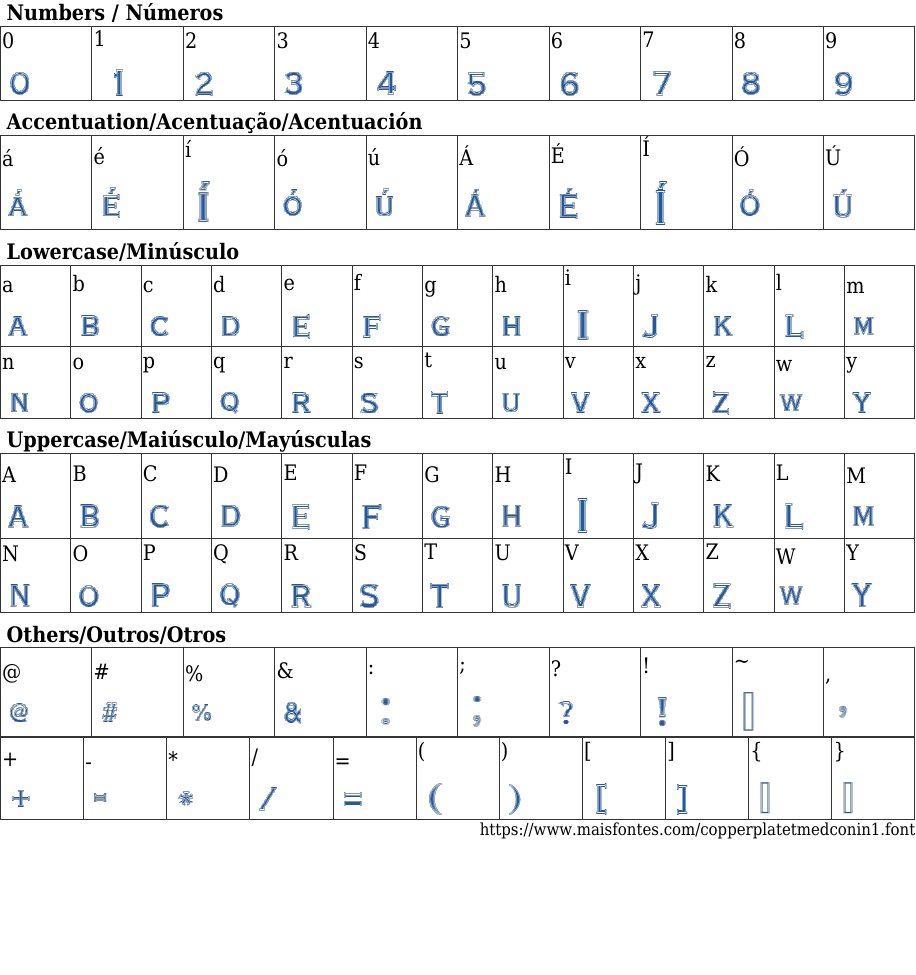 Copperplate T Medium Condensed Inline: Free Font Download | MaisFontes