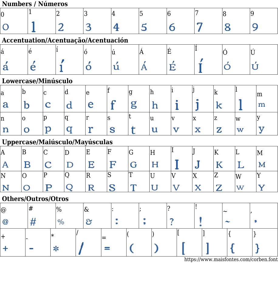 Corben: Free Font Download | MaisFontes