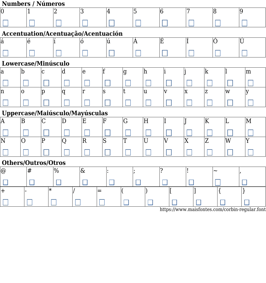 CORBIN Regular: Free Font Download | MaisFontes