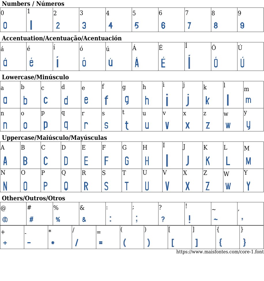 CORE: Free Font Download | MaisFontes