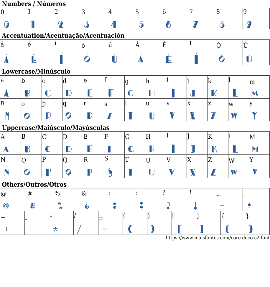 Core Deco C2: Free Font Download | MaisFontes