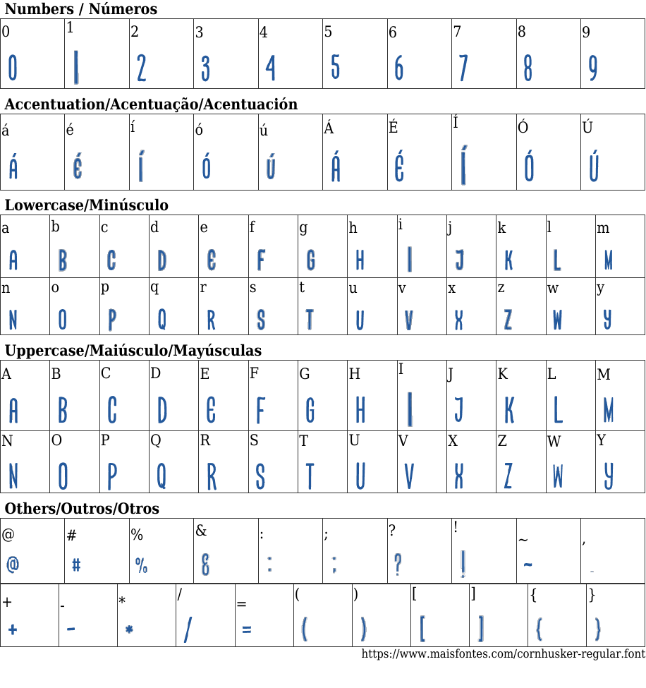 Cornhusker Regular: Free Font Download | MaisFontes