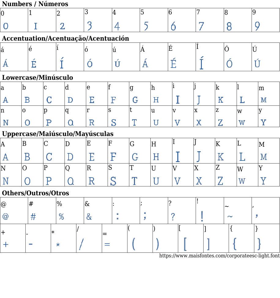 Corporate E SC Light Font: Free Download | MaisFontes