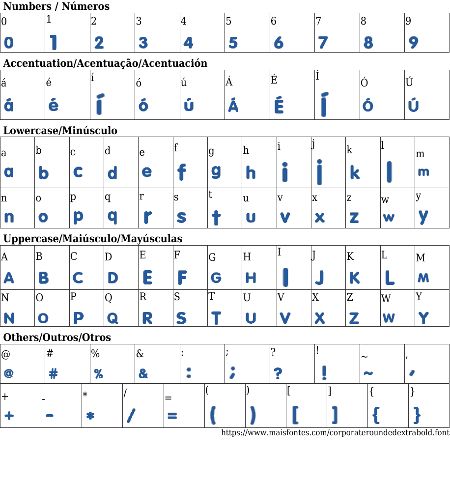 Corporate Rounded Extra Bold: Free Font Download | MaisFontes