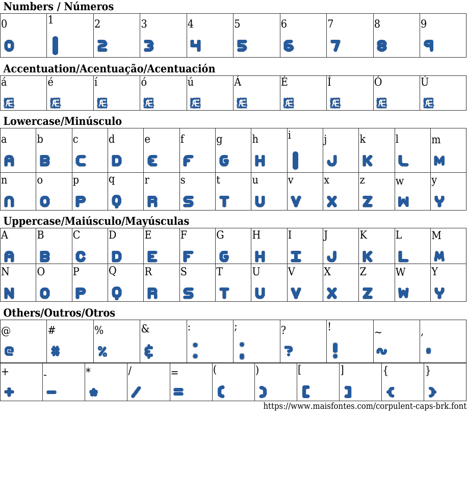 Corpulent Caps BRK: Free Font Download | MaisFontes