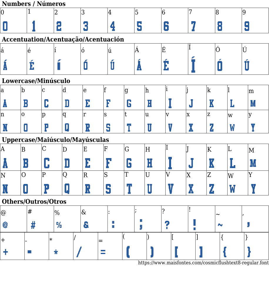 Cosmic Flush Text8 Regular: Free Font Download | MaisFontes