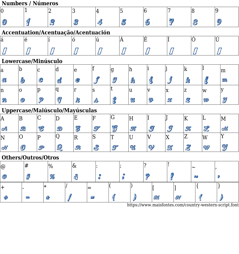 Country Western Script: Free Font Download | MaisFontes