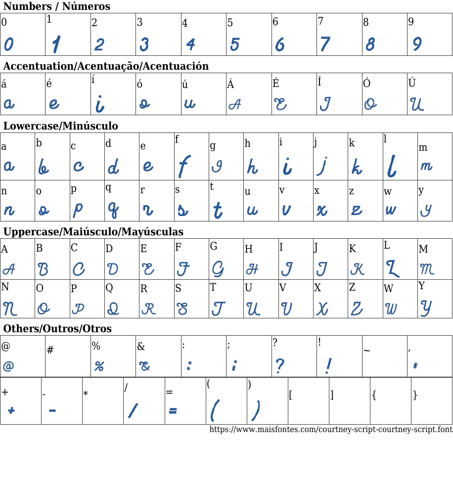 Courtney Script: Free Font Download | MaisFontes