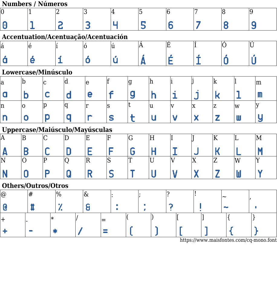 CQ Mono: Free Font Download | MaisFontes